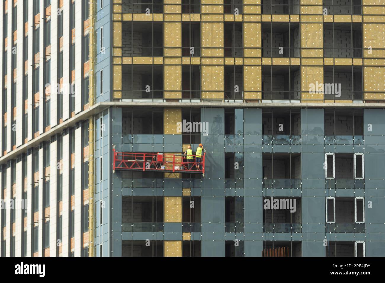 Thermal exterior insulation of a building Stock Photo - Alamy