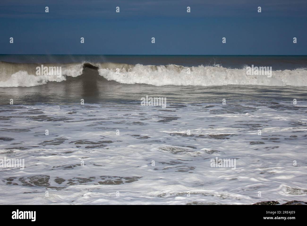View of the Poompuhar Beach which is a natural and ancient beach ...