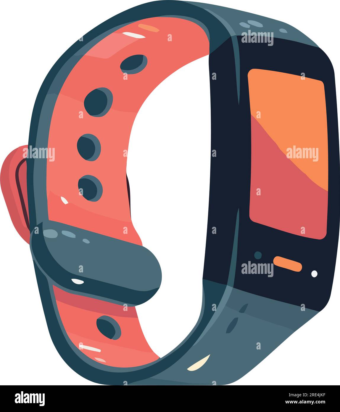 Modern watch illustration over white Stock Vector Image & Art - Alamy