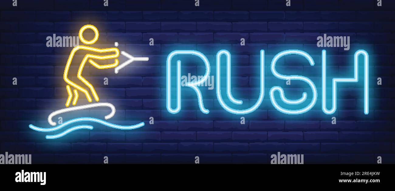Neon rush Stock Vector Images - Alamy