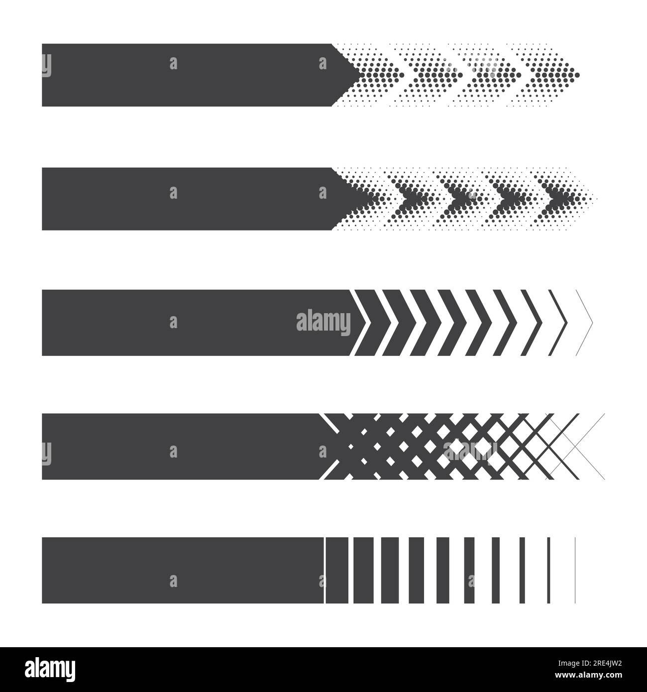Halftones arrows lines patterns Stock Vector Image & Art - Alamy