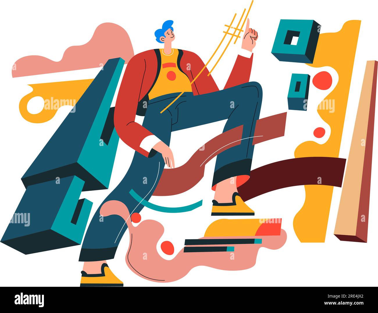 Collage de portrait Stock Vector Images - Alamy