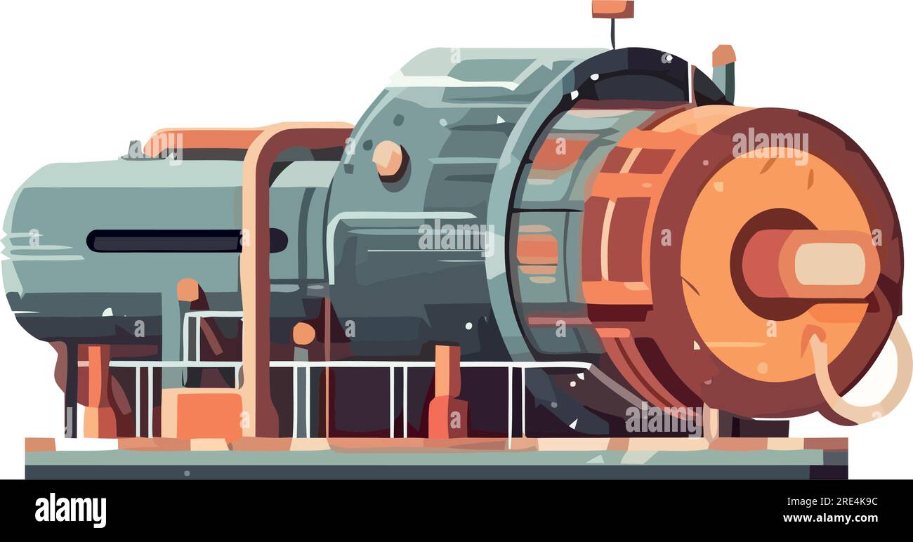 Modern engine illustration over white Stock Vector Image & Art - Alamy