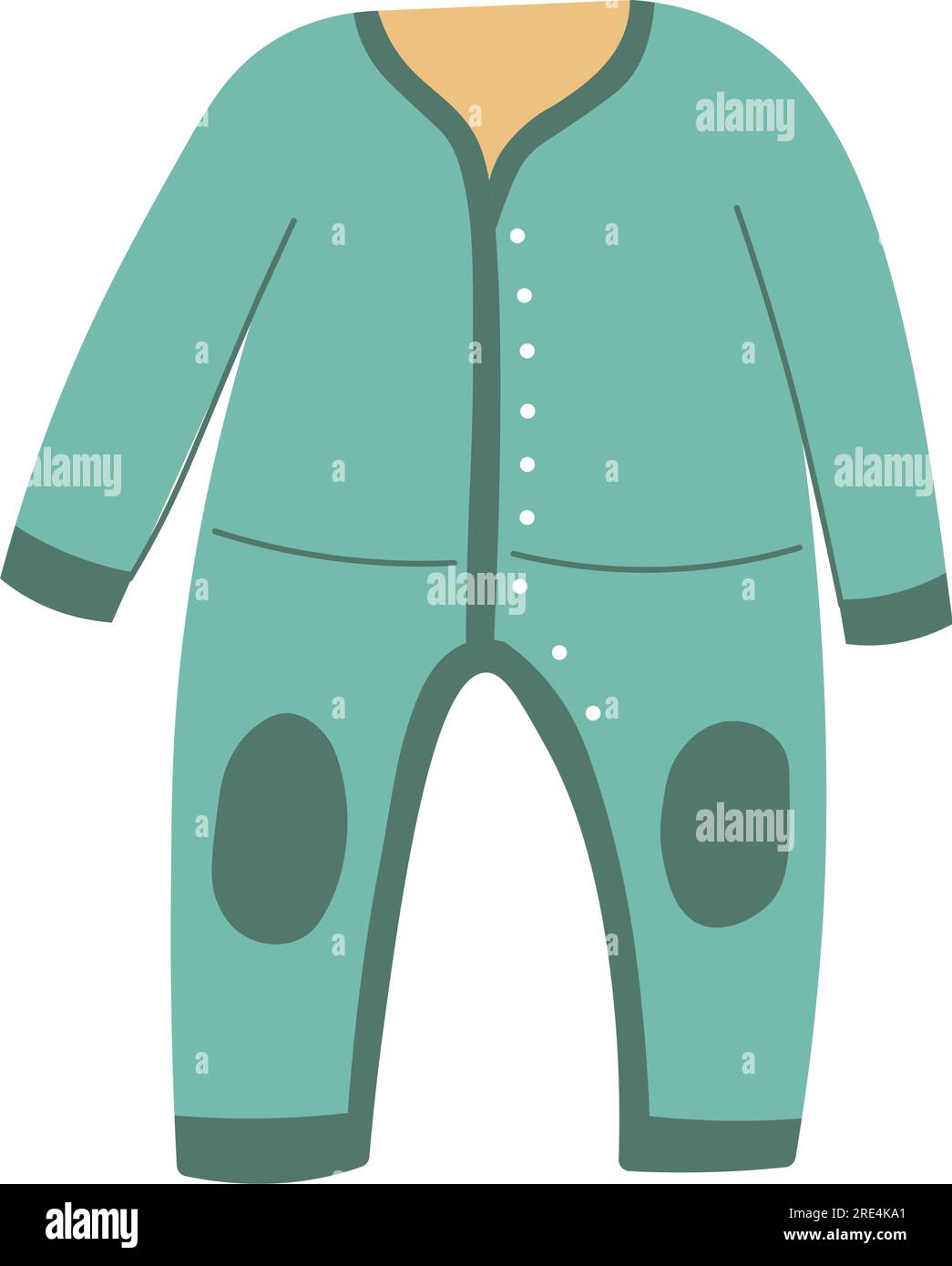 Kids fashion and stylish clothing, isolated model of jumpsuit with ...