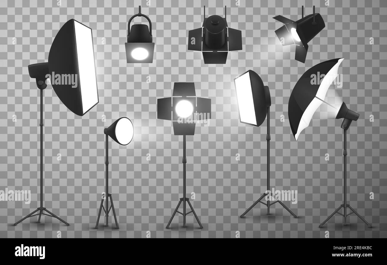 Photography studio lighting background setup Stock Vector Images - Alamy