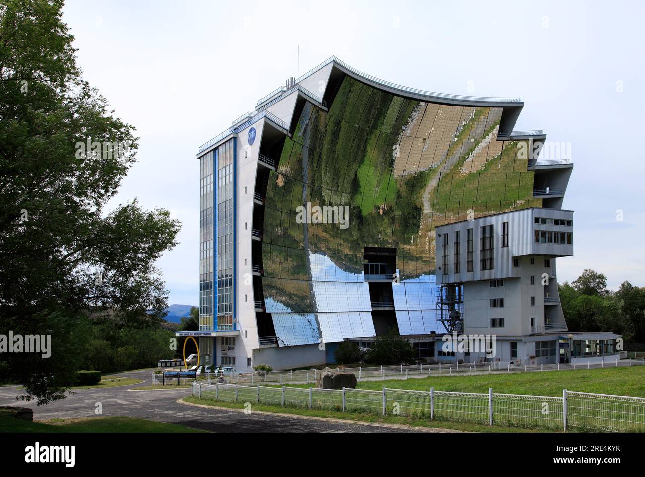 Installations of the Solar Furnace, CNRS, near Font Romeu. Pyrenees ...