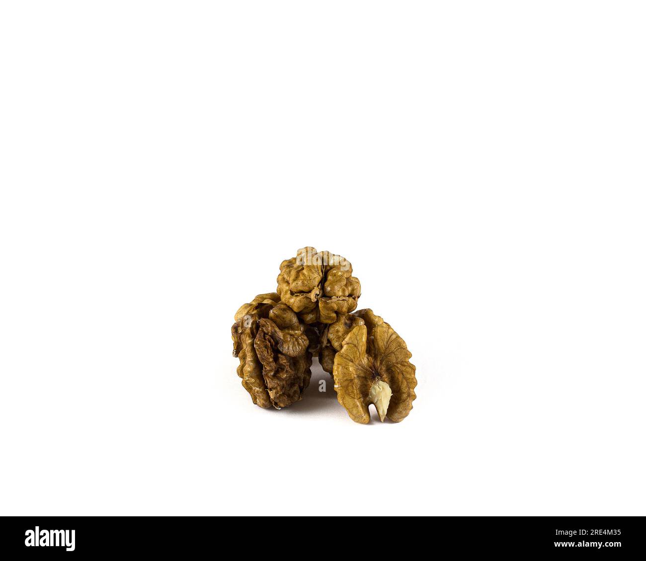 walnuts peeled walnuts, isolated Stock Photo - Alamy