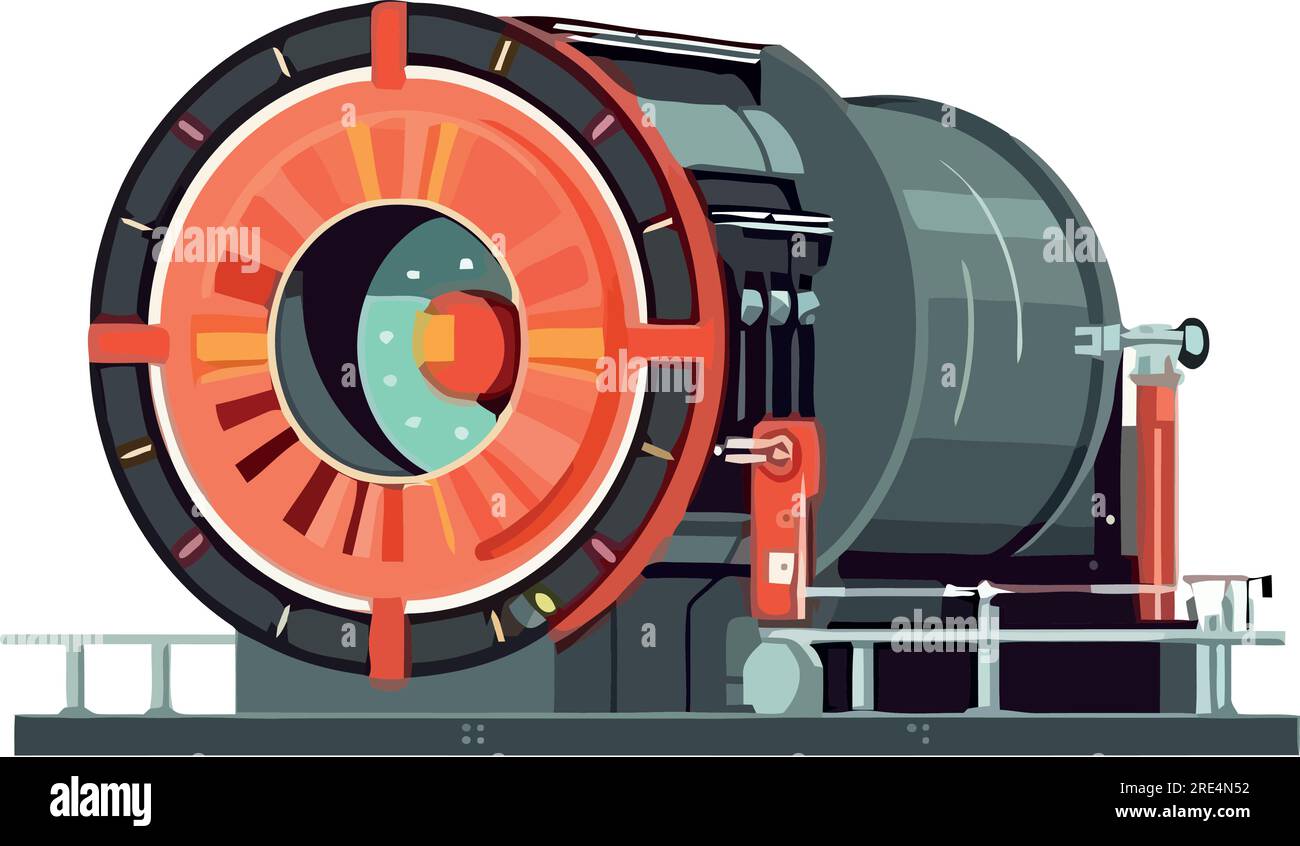 Modern engine vector over white Stock Vector Image & Art - Alamy