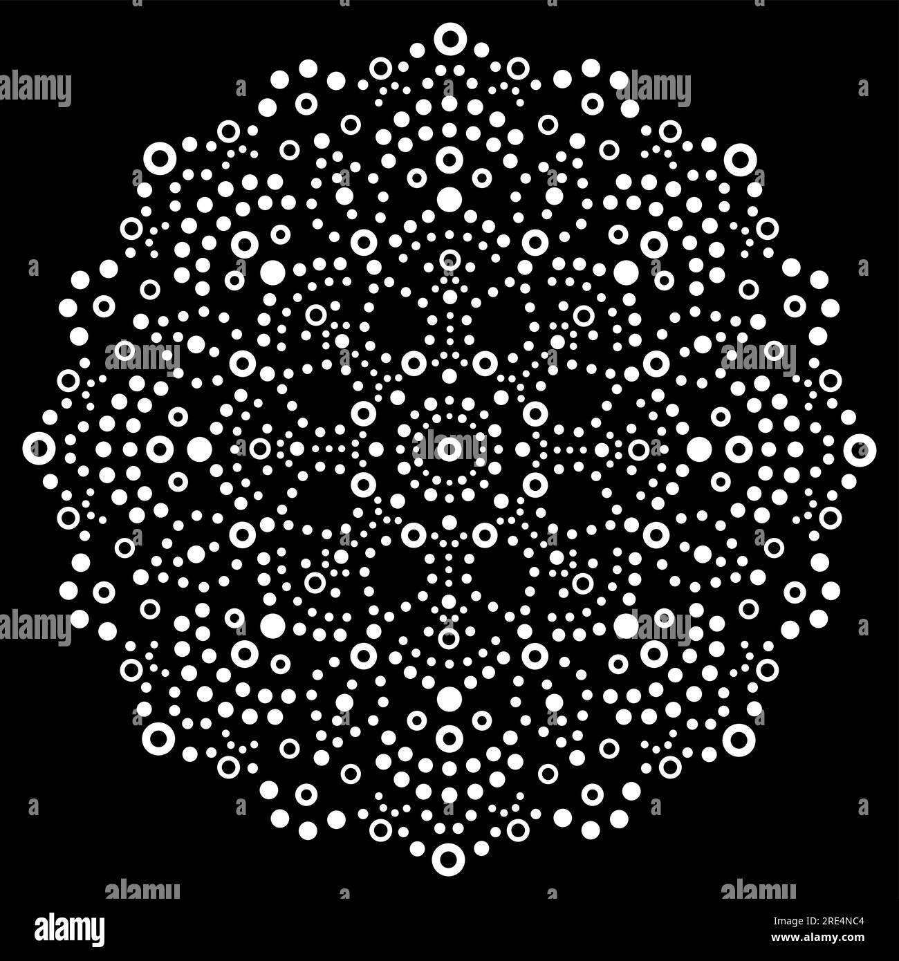 Mandala vector dot art, Aboriginal dot painting, retro folk design ... Mandala vector dot art, Aboriginal dot painting, retro folk design ...