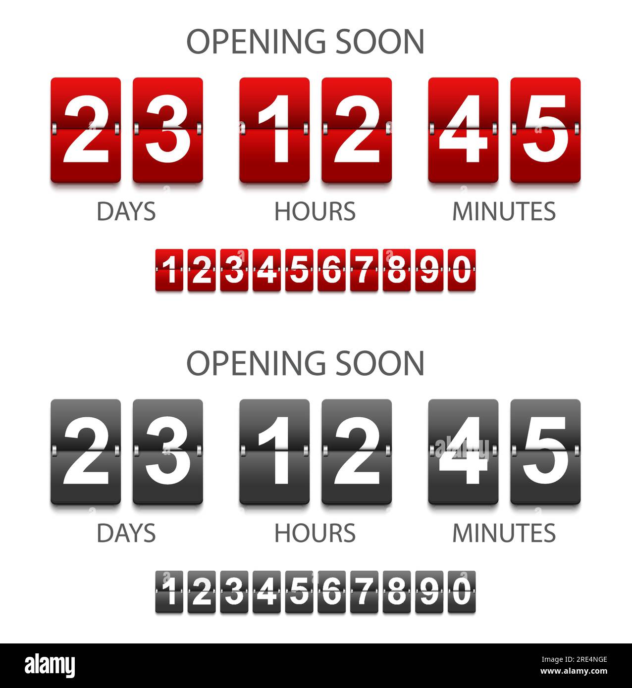 Flip countdown clock counter time chronometer, count down flip board ...