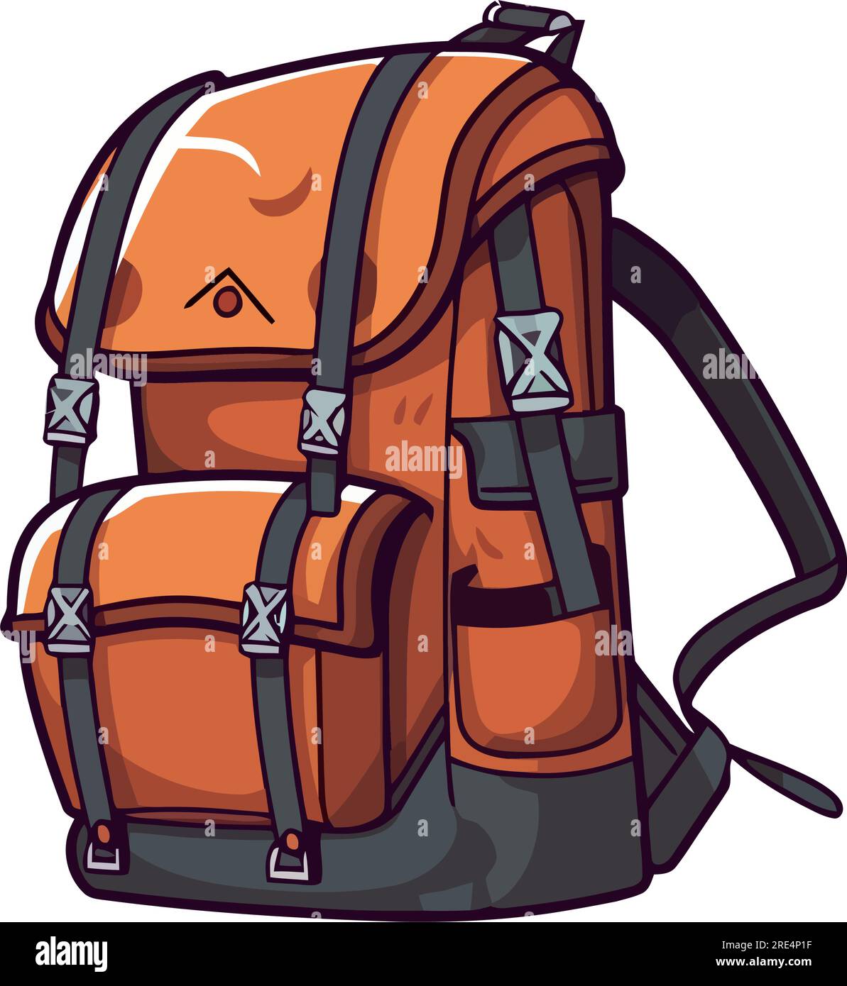 Backpack vector illustration over white Stock Vector Image & Art - Alamy