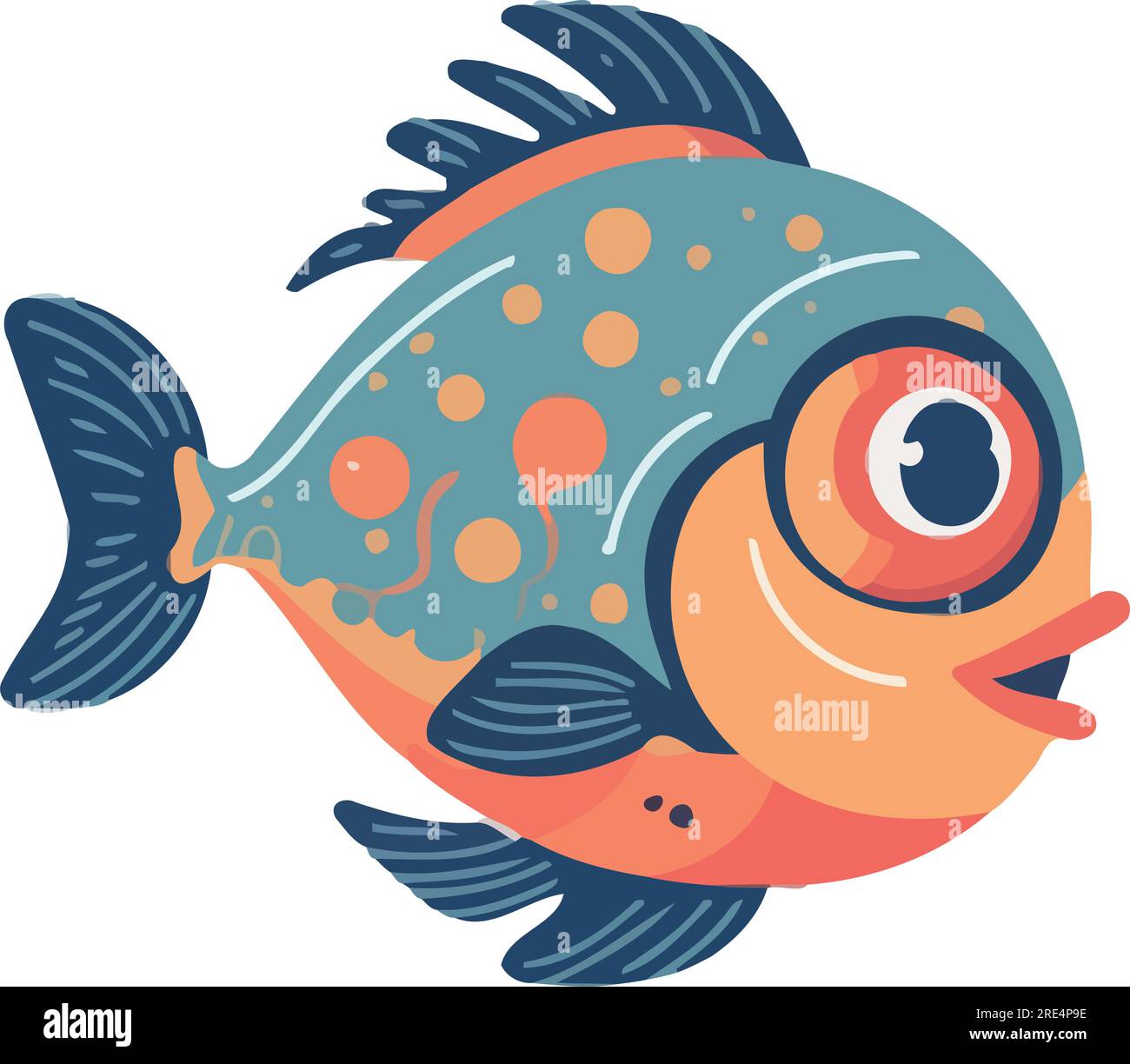 Colorful fish swimming in coral reef Stock Vector Images - Alamy
