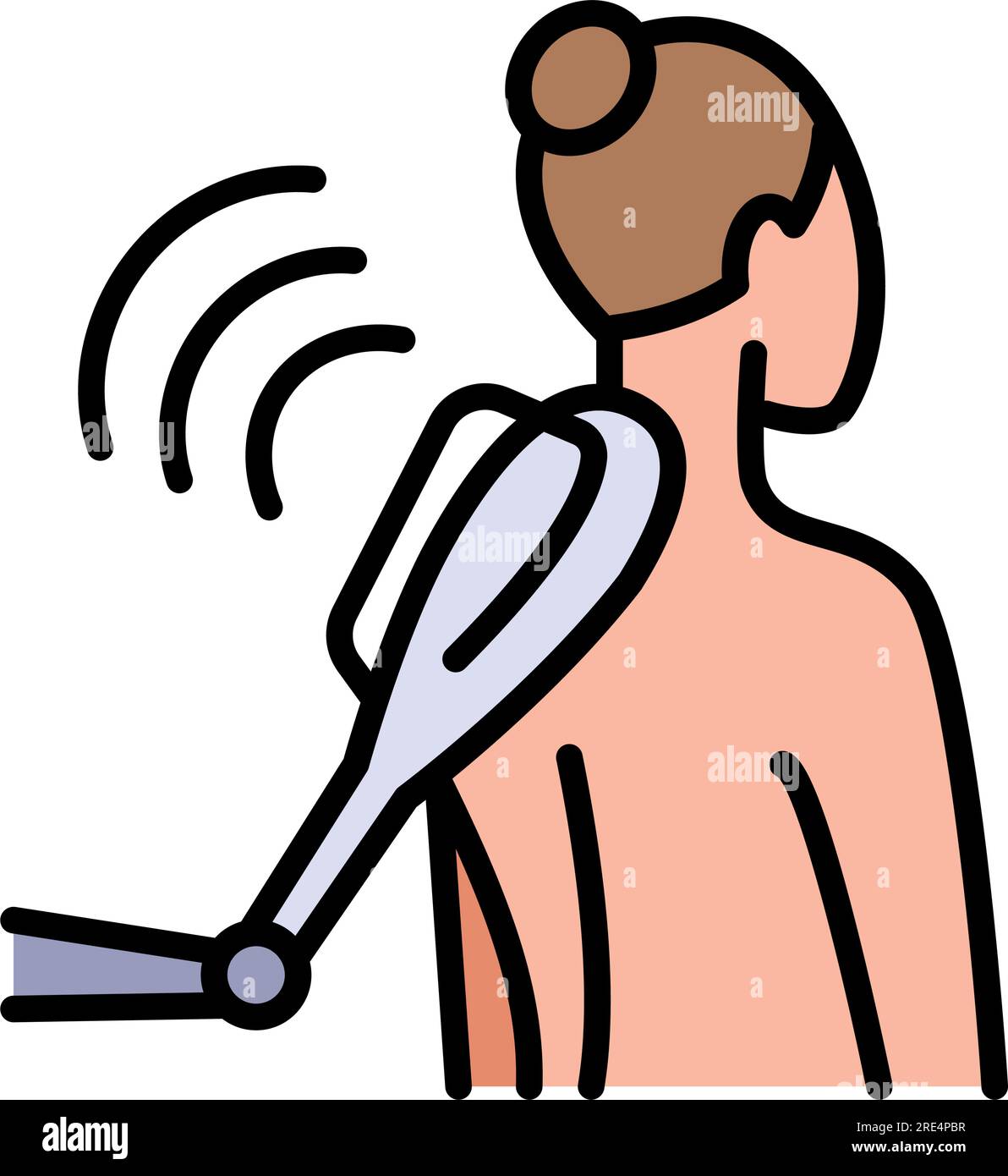 Physical Therapy Aid Icon Vector. Magnetic Therapy Device And Laser ...