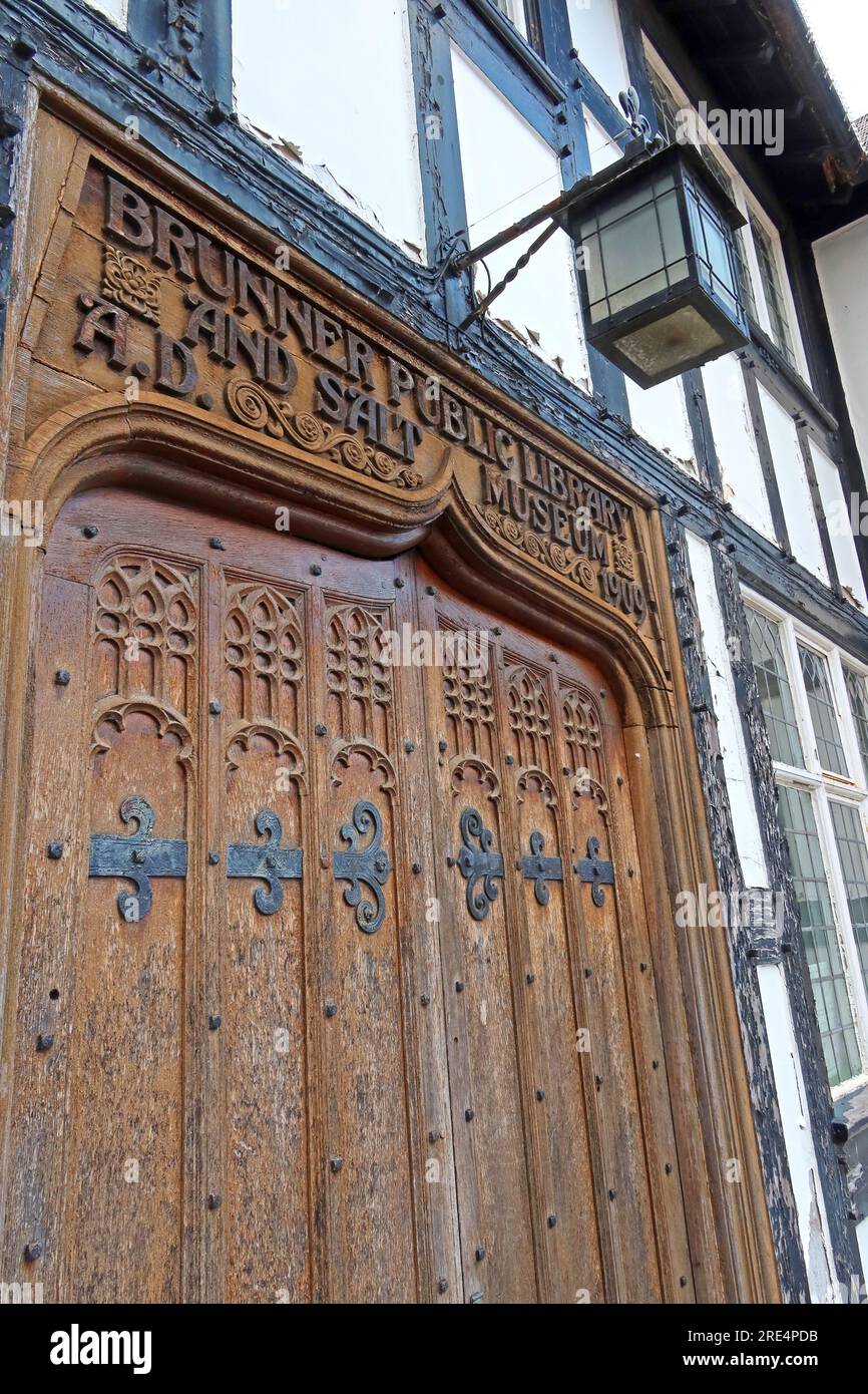 Northwich library, doorway and entrance, Brunner public Library and ...