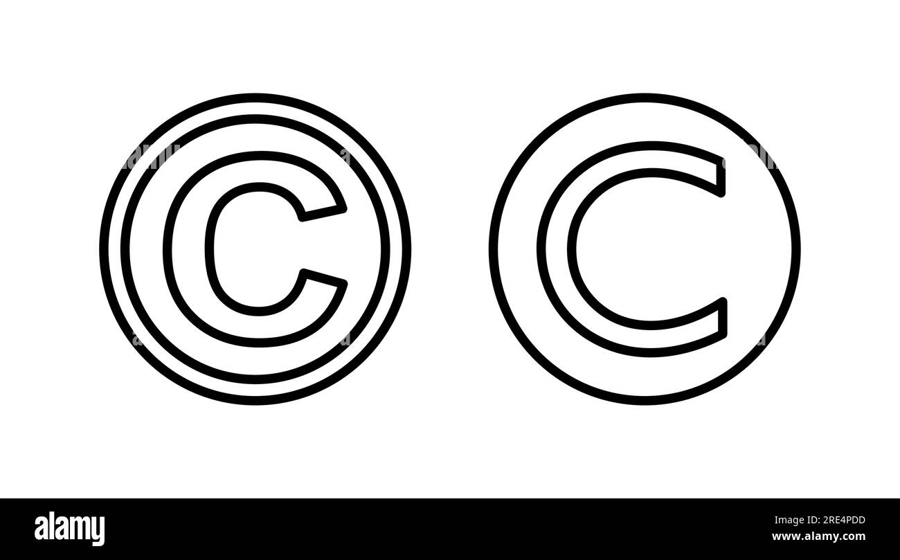 Copyright icon vector. copyright symbol Stock Vector Image & Art - Alamy