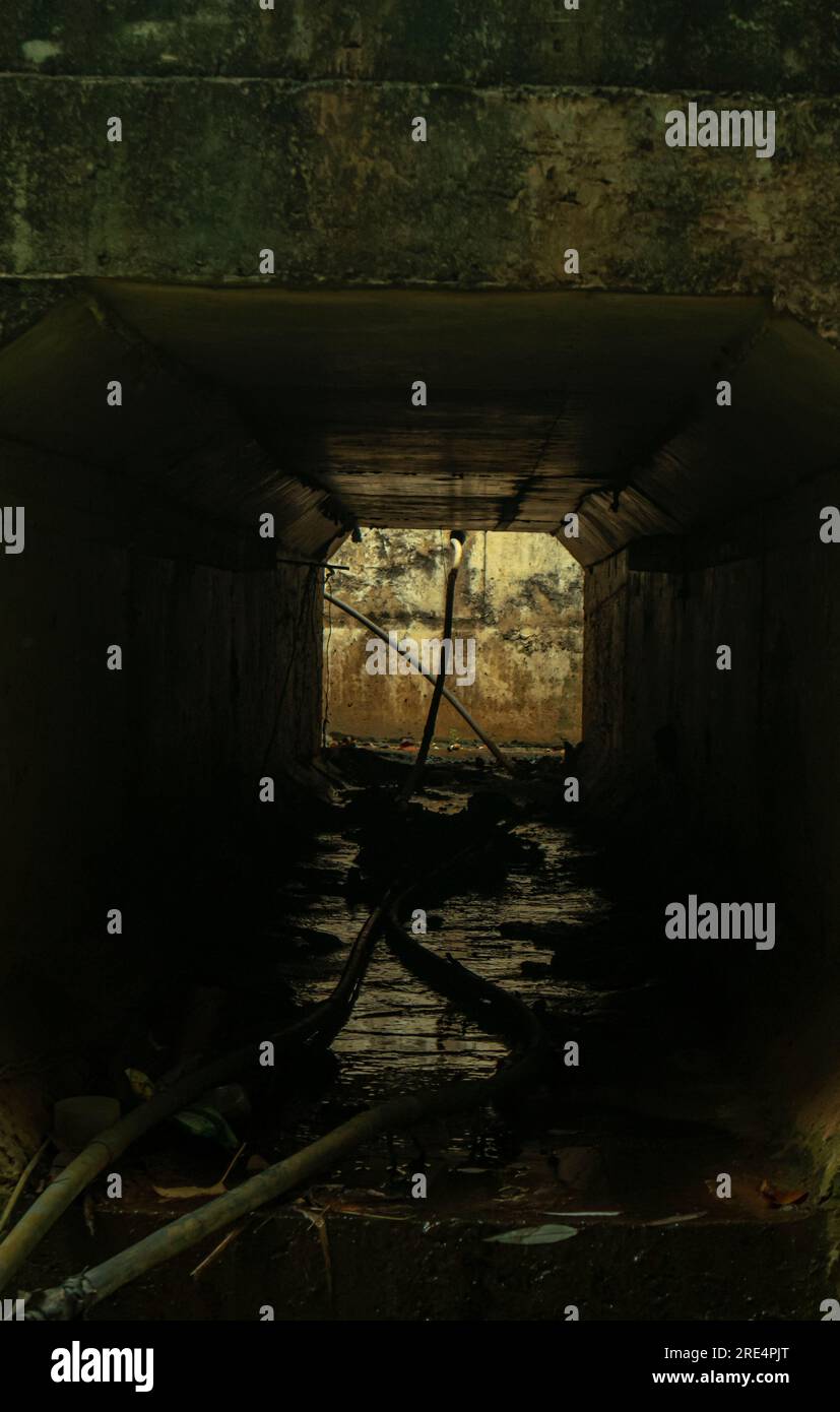 Ruins of an old factory building, industrial background, toned Stock ...