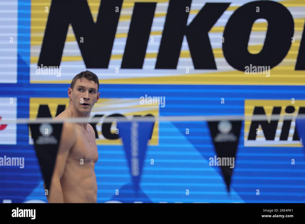 MURPHY Ryan of United States reacts during men's 100m backstroke final ...