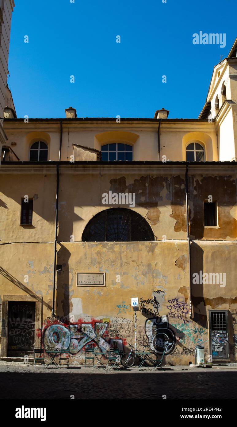 Rome, Lazio, Italy, A cityscape with classic buildings in the ...