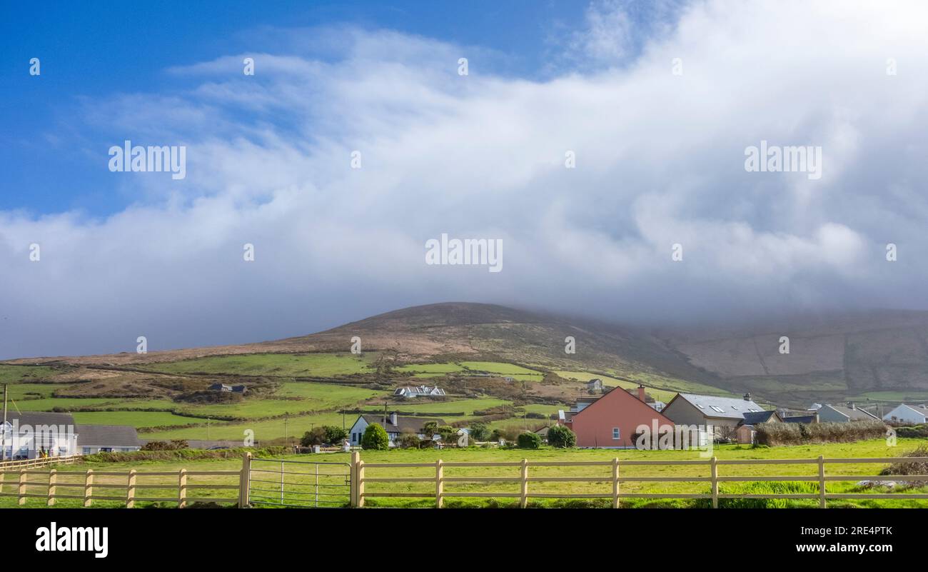 Idyllic scenery around Dingle, a town in County Kerry, Ireland Stock ...