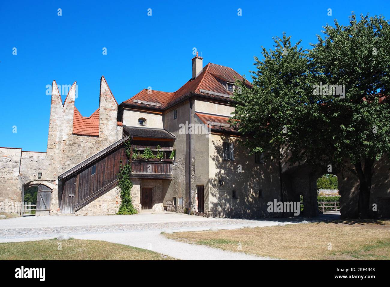 Burghausen, Deutschland - 15. Juli 2023: Blick auf den ...