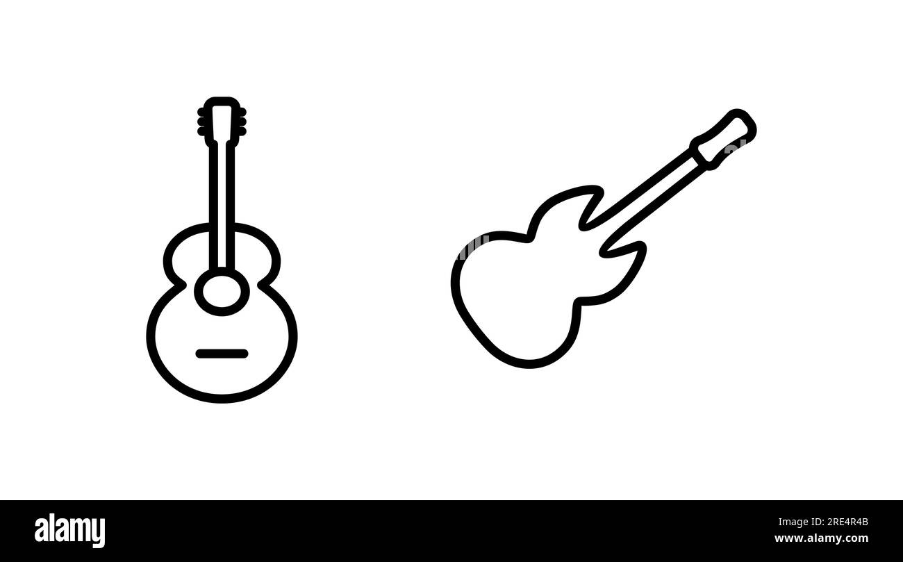 Guitar icon vector. musical instrument sign Stock Vector Image & Art ...