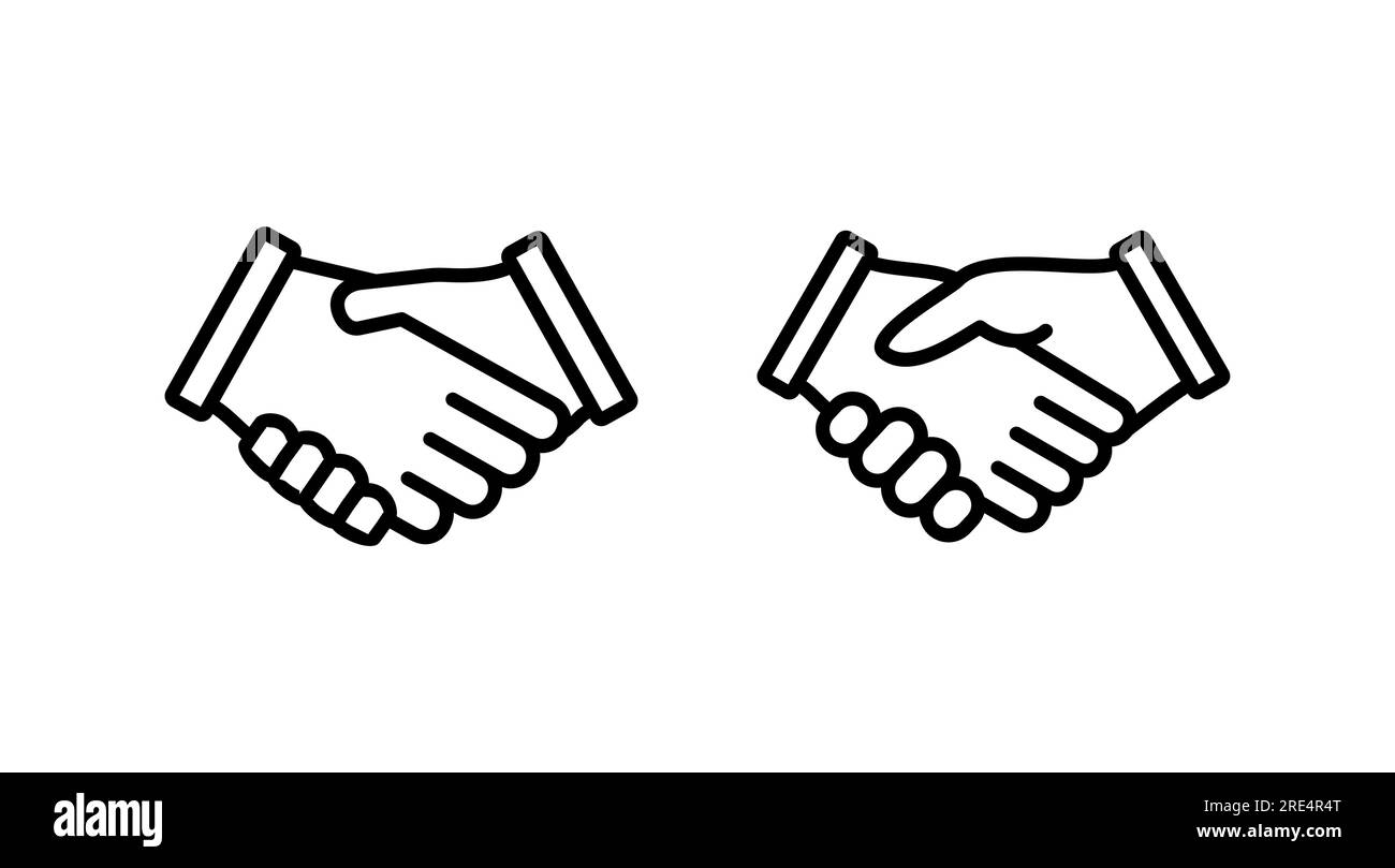 Hand shake icon vector. business handshake. contract agreement ... Hand shake icon vector. business handshake. contract agreement ...