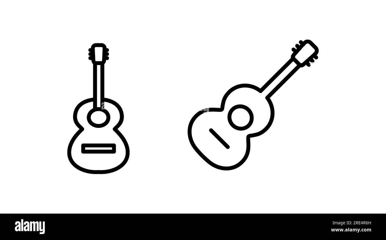 Guitar icon vector. musical instrument sign Stock Vector Image & Art ...