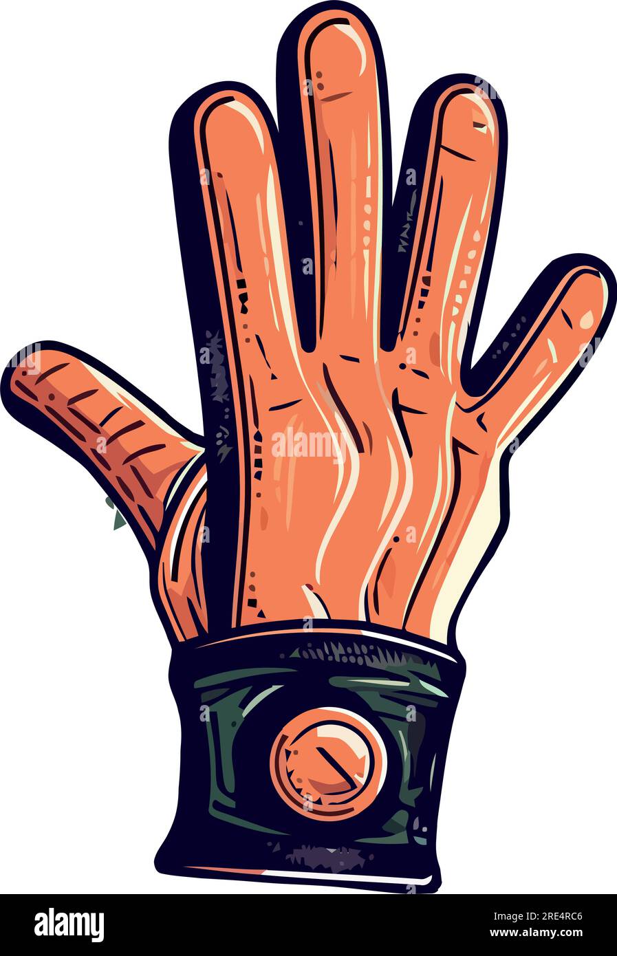 Gloved hand pointing Stock Vector Images - Alamy