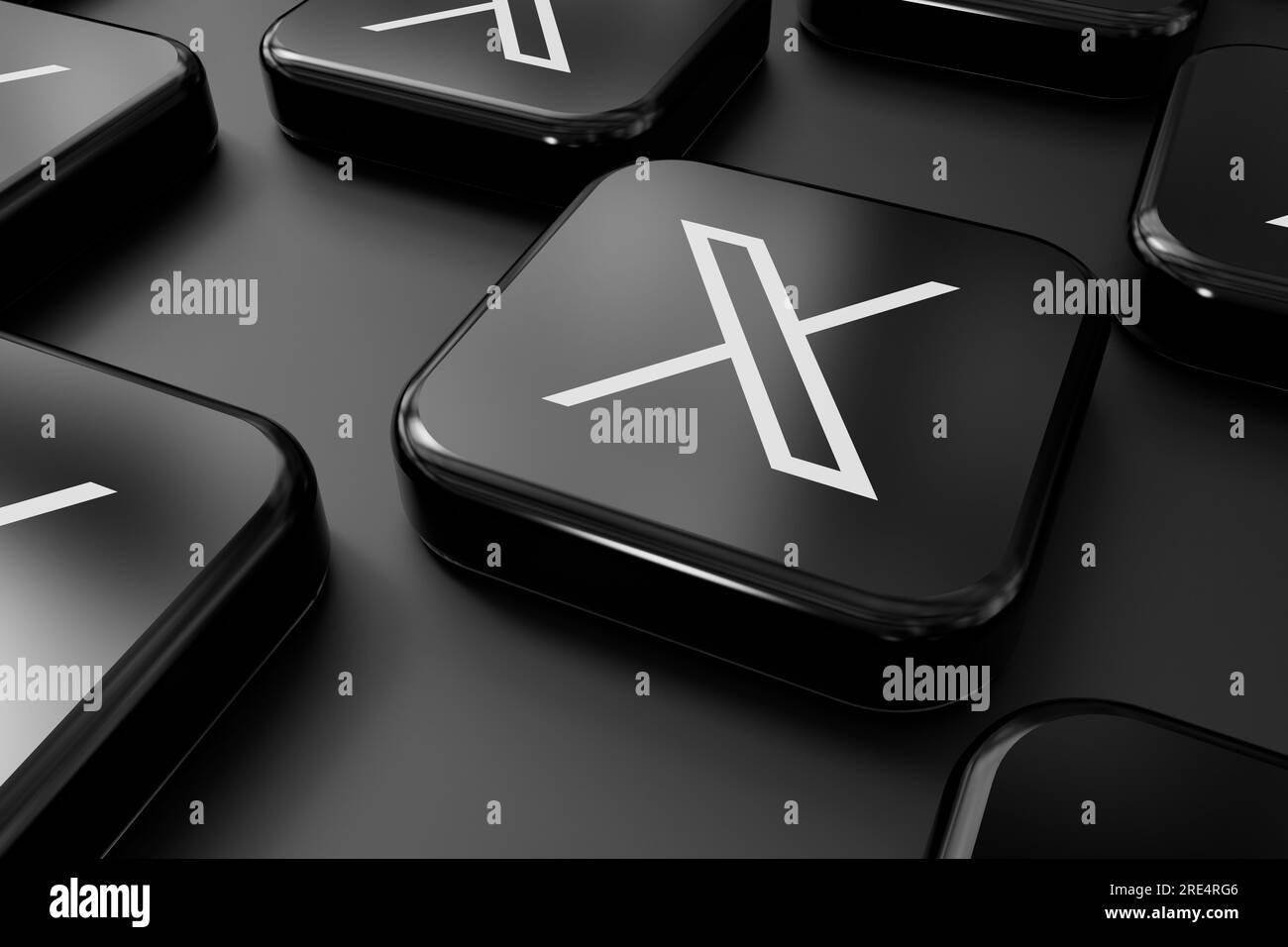 LONDON, UK - July 2023: The new Twitter Logo and brand is released ...