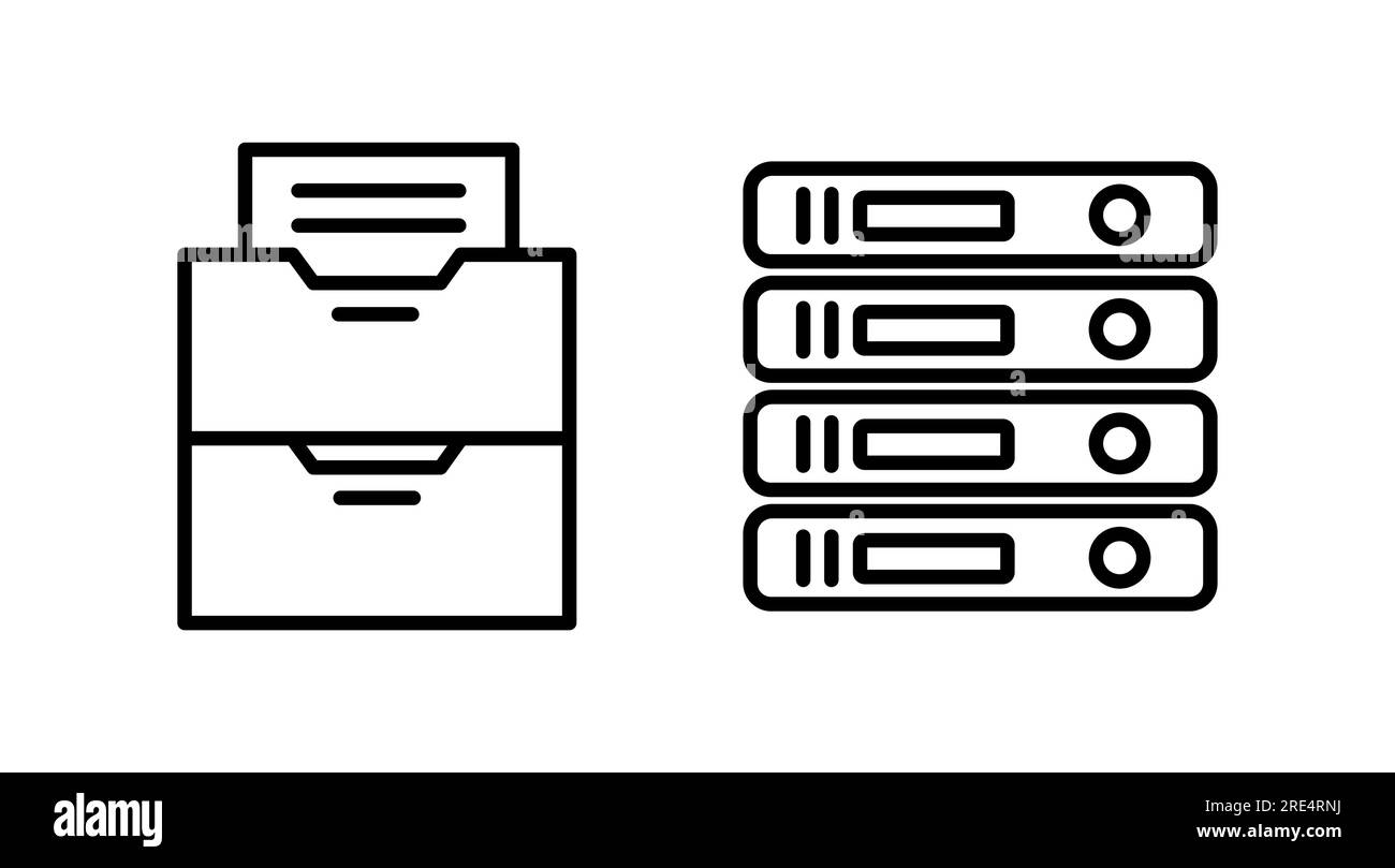 Archive icon vector. archive storage icon vector. folders icon Stock ...