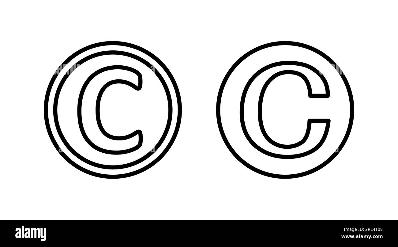 Copyright icon vector. copyright symbol Stock Vector Image & Art - Alamy
