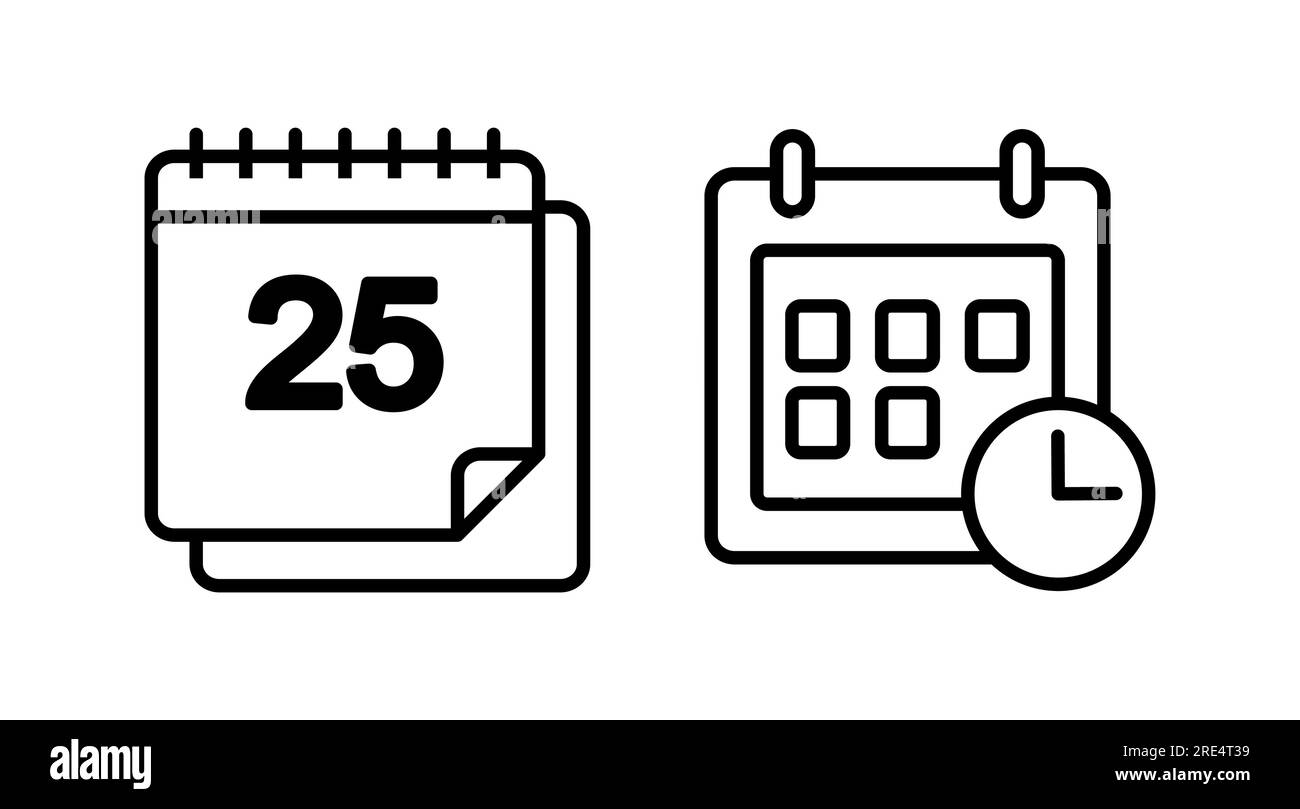 calendar icon vector. Calender symbol Stock Vector Image & Art - Alamy