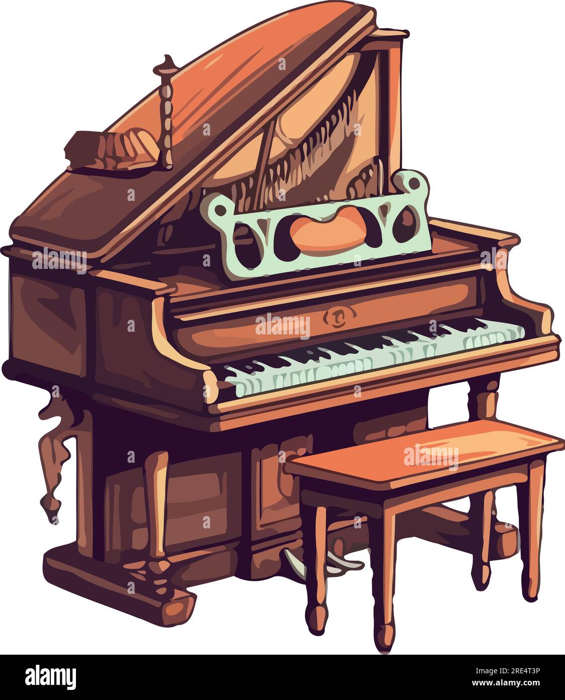 antique grand piano over white Stock Vector Image & Art - Alamy antique grand piano over white Stock Vector Image & Art - Alamy