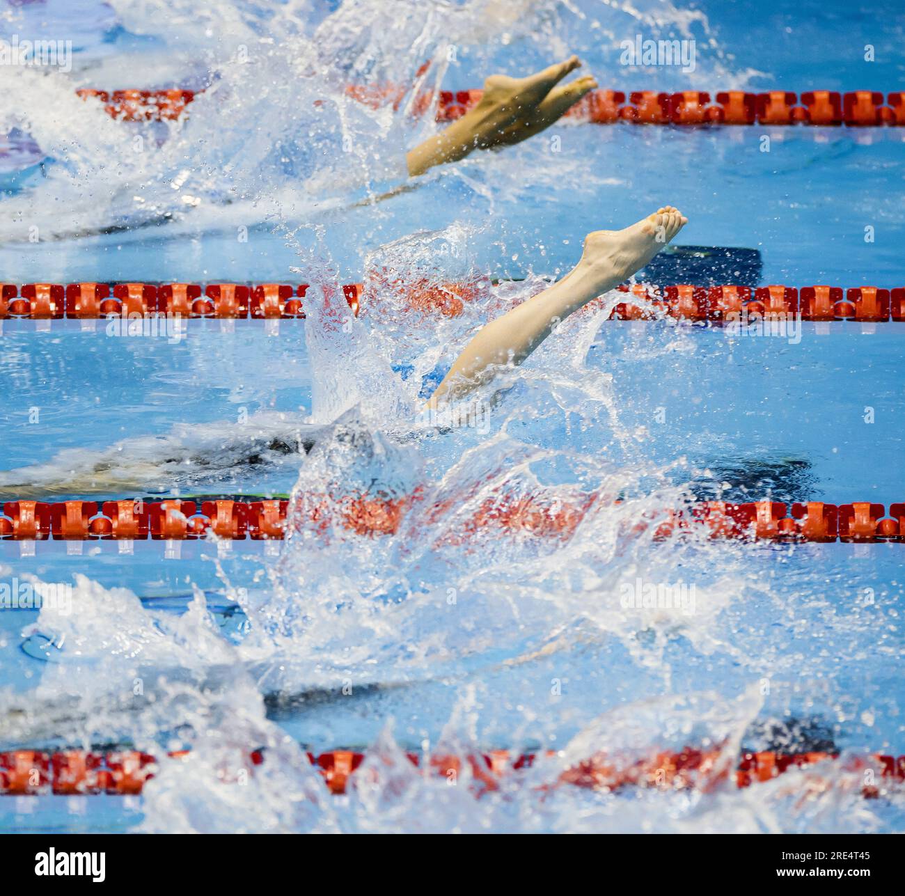 FUKUOKA - Marrit Steenbergen in action during the semifinal 200 free ...