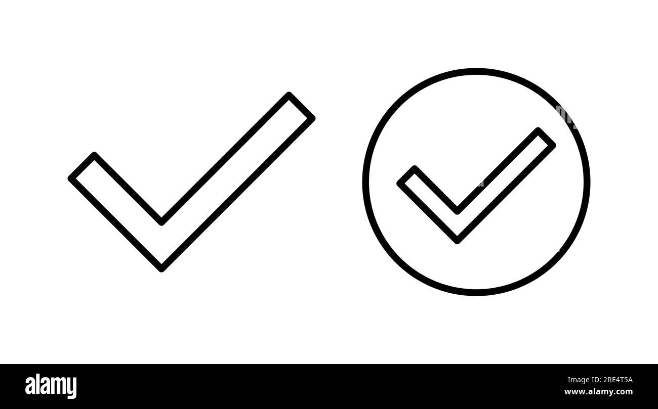 check icon vector. check mark icon. check list button icon Stock Vector ...