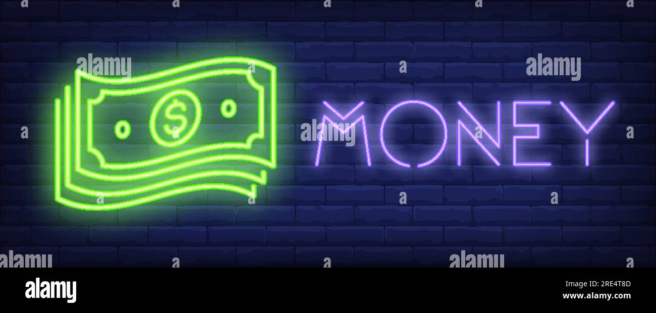 Bright green glowing dollar sign hi-res stock photography and images ...