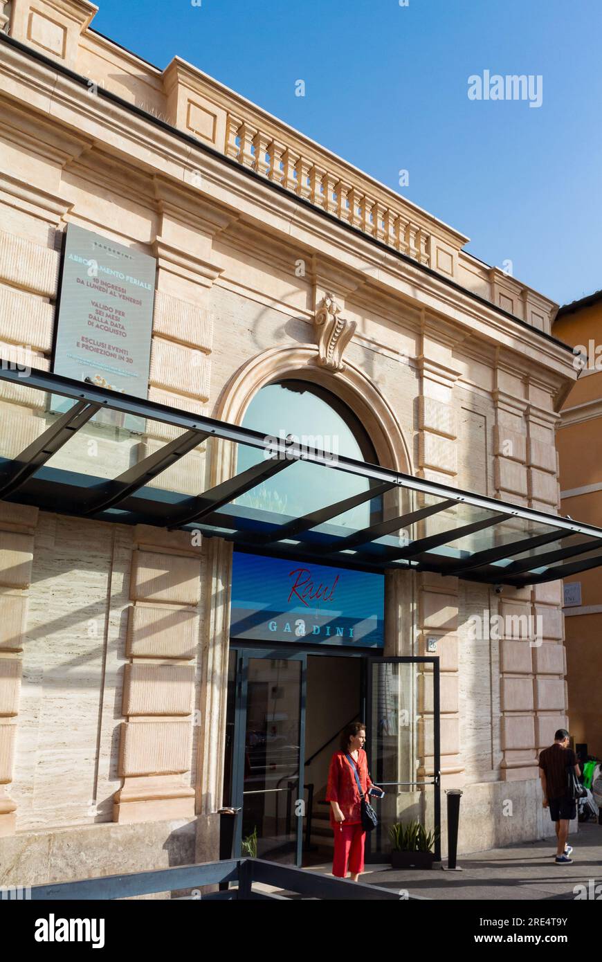 Rome, Lazio, Italy, The barberini cinema is a movie theater located at ...