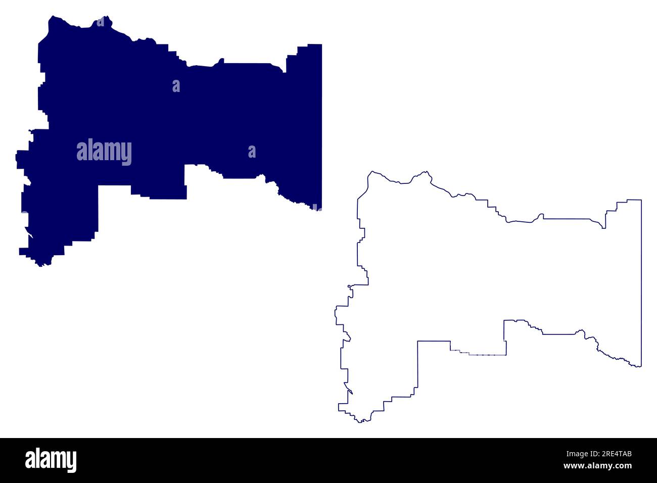 Division No. 10 (Canada, Alberta Province, North America) map vector ...