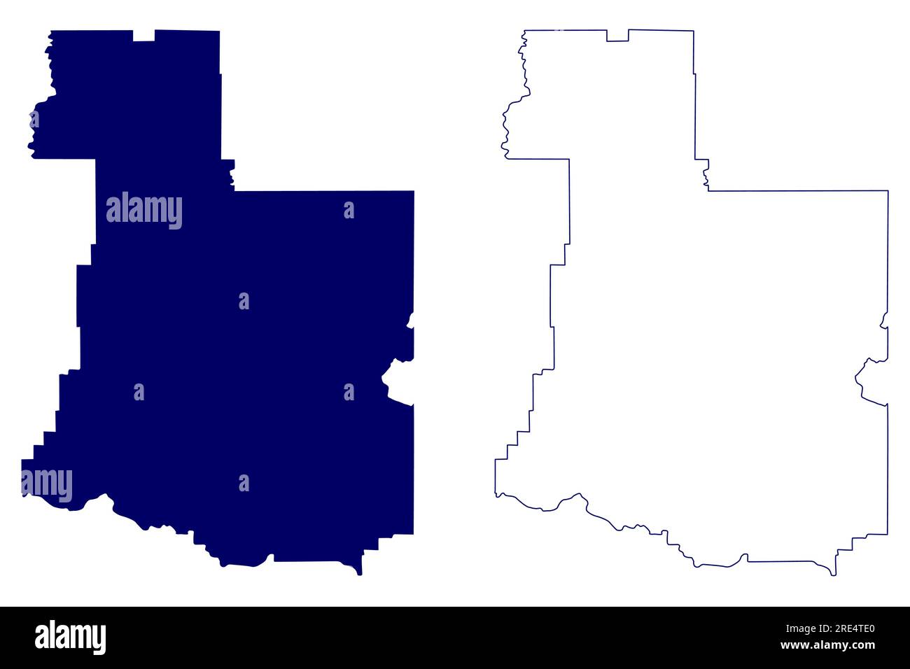 Division No. 12 (Canada, Alberta Province, North America) map vector ...
