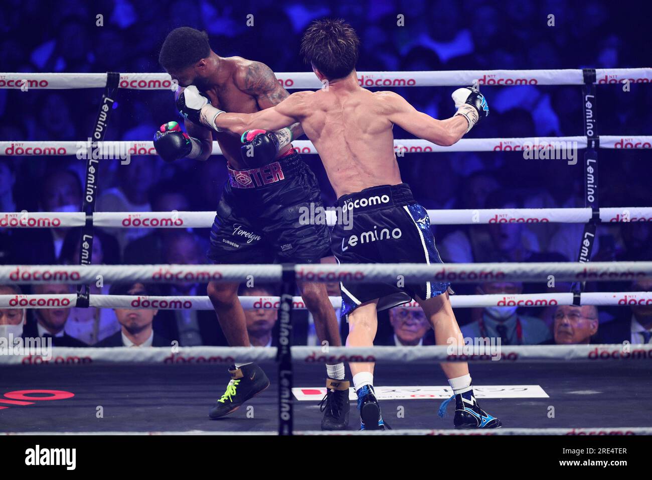 Naoya Inoue of Japan throws a punch against Stephen Fulton Jr. of ...