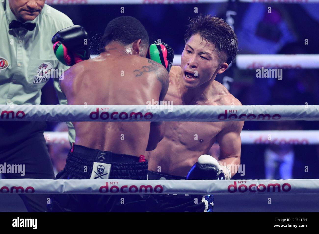 Naoya Inoue of Japan throws a punch against Stephen Fulton Jr. of ...