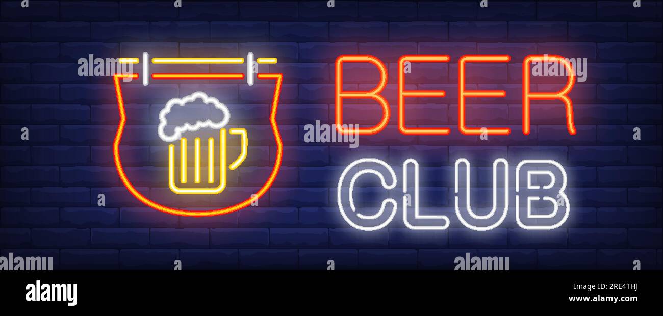Isolated neon shining logo for bar hi-res stock photography and images ...
