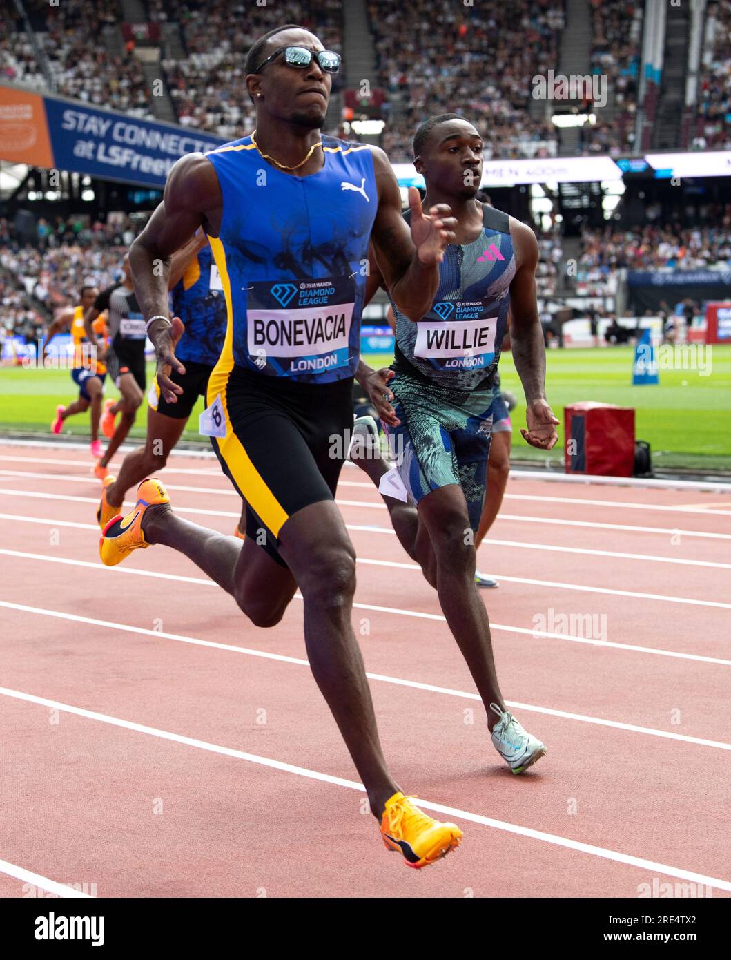Liemarvin Bonevacia of the Netherlands, Ryan Willie of the USA ...