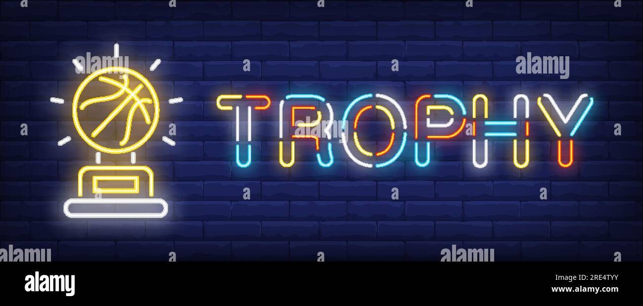 Basketball realistic neon sign hi-res stock photography and images - Alamy