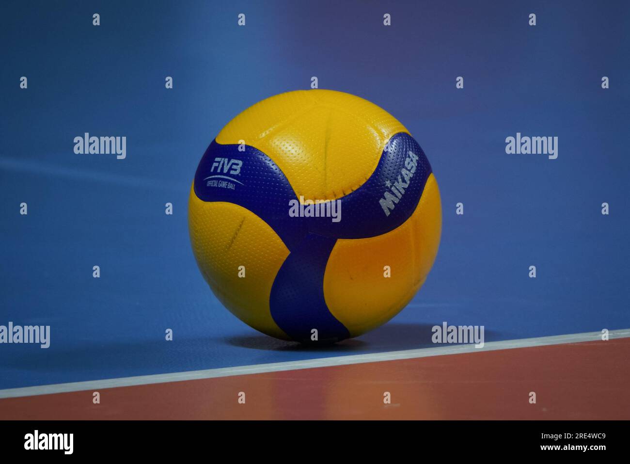 ISTANBUL, TURKIYE - MARCH 22, 2023: Mikasa V200W ball in CEV Volleyball ...