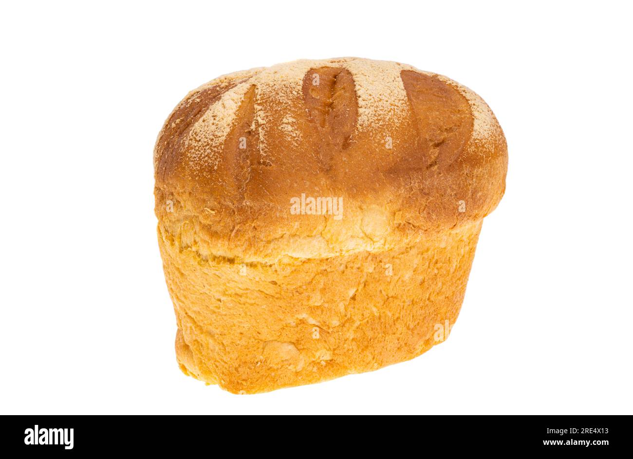 small loaf of bread isolated on white background Stock Photo - Alamy