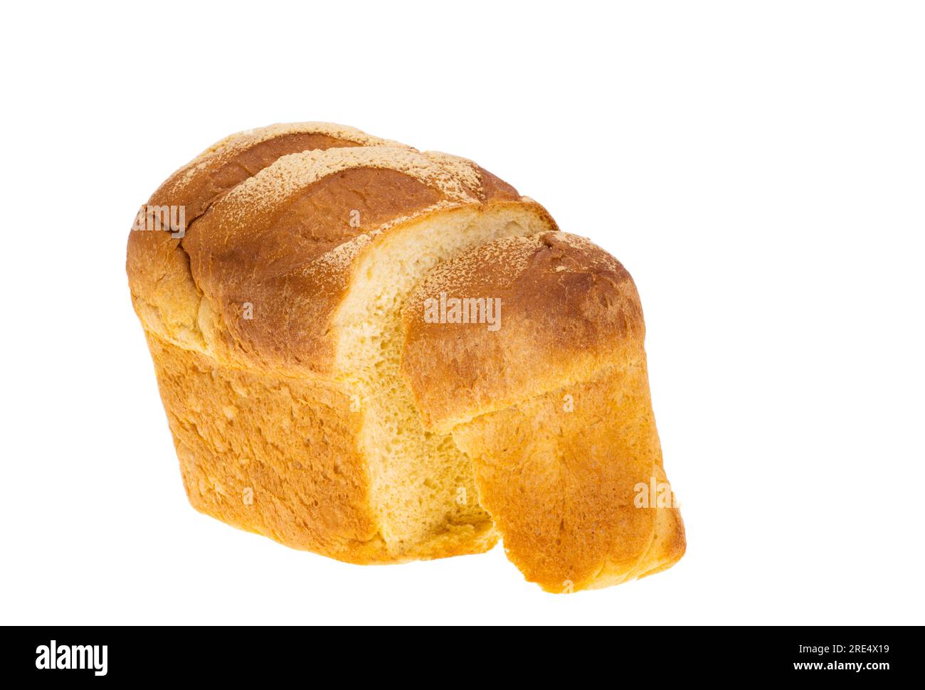 small loaf of bread isolated on white background Stock Photo - Alamy