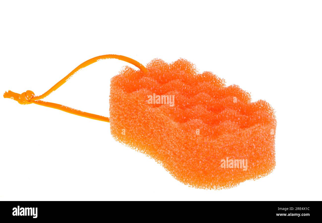 body washcloth isolated on white background Stock Photo - Alamy