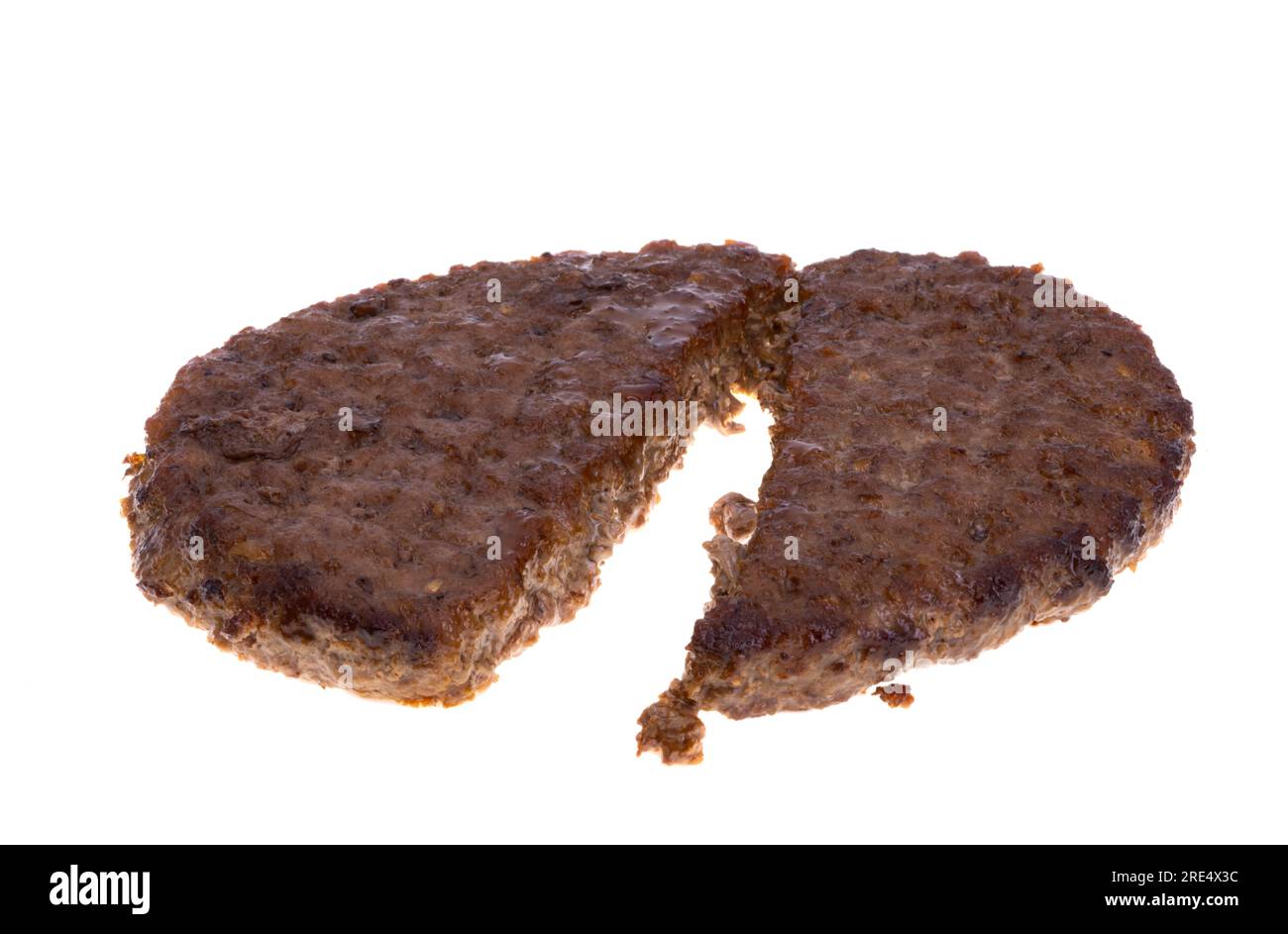 hamburger patty isolated on white background Stock Photo - Alamy