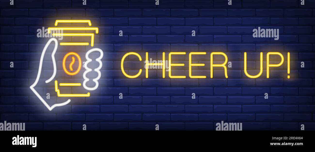 Cheer up neon sign Stock Vector Image & Art - Alamy